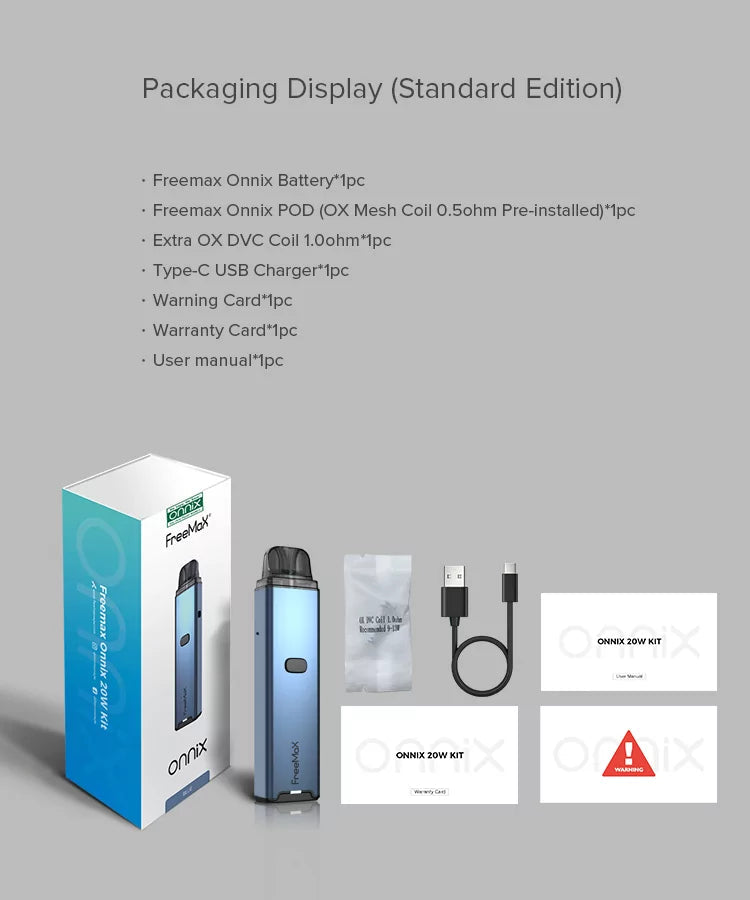 FREEMAX ONNIX 20W POD SYSTEM VAPE DEVICE KIT